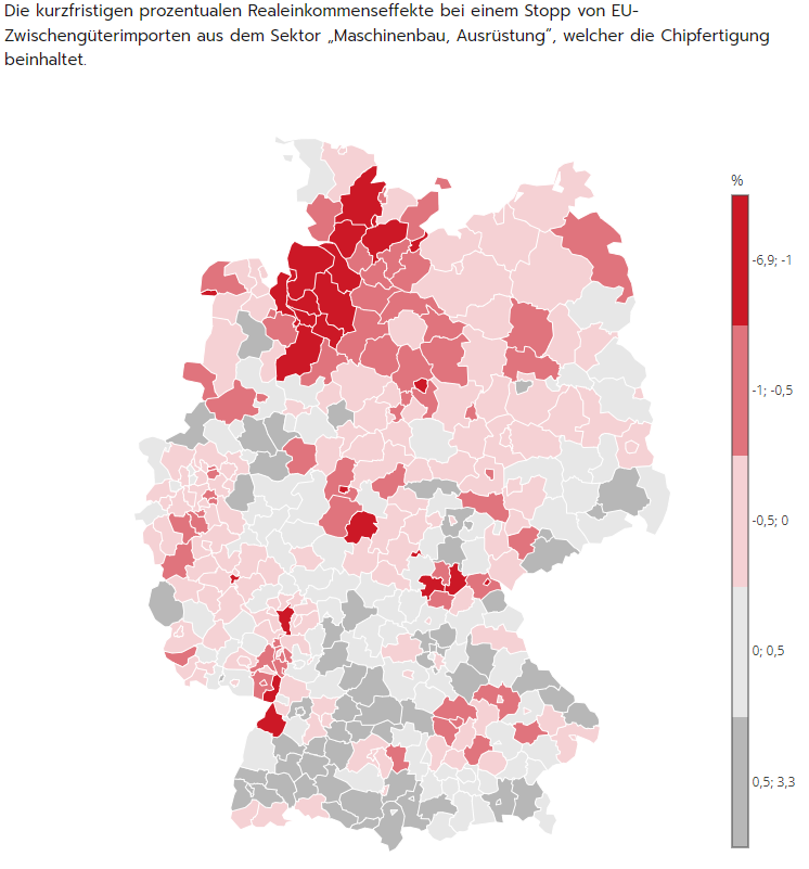 Abkoppeln vom Welthandel träfe Regionen besonders hart